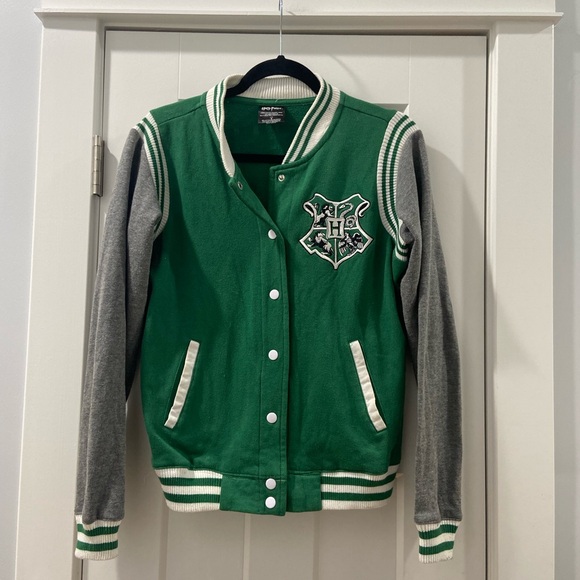 Wizarding World Of Harry Potter | Jackets & Coats | Slytherin Quiddich Varsity Jacket Medium ...